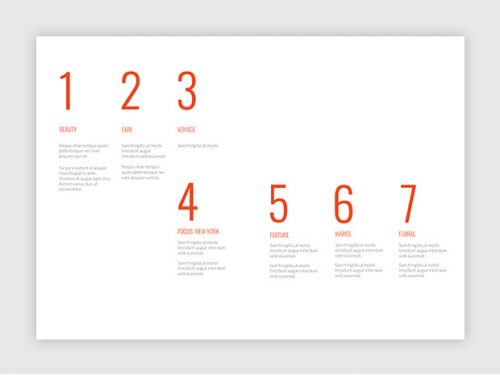 Design a creative table of contents. Examples and templates