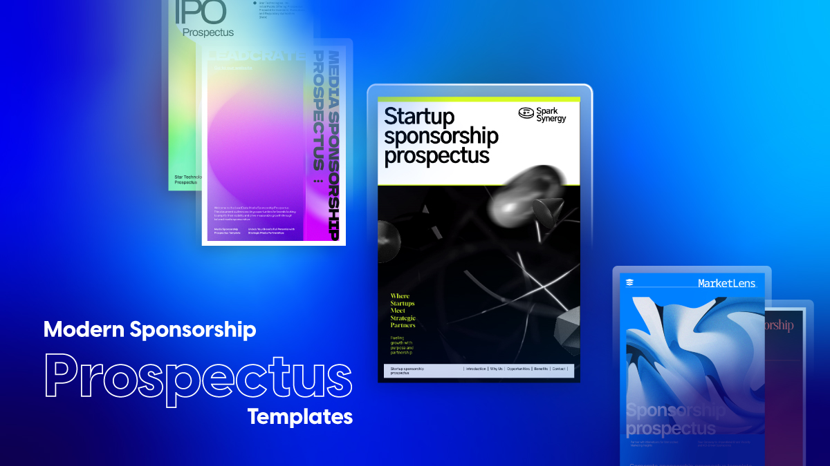 Modern Sponsorship Prospectus Templates