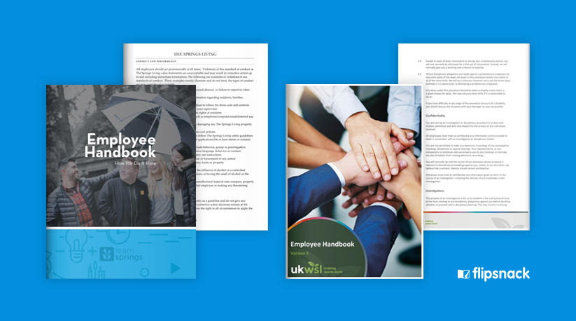 How to make an employee handbook - Flipsnack Blog