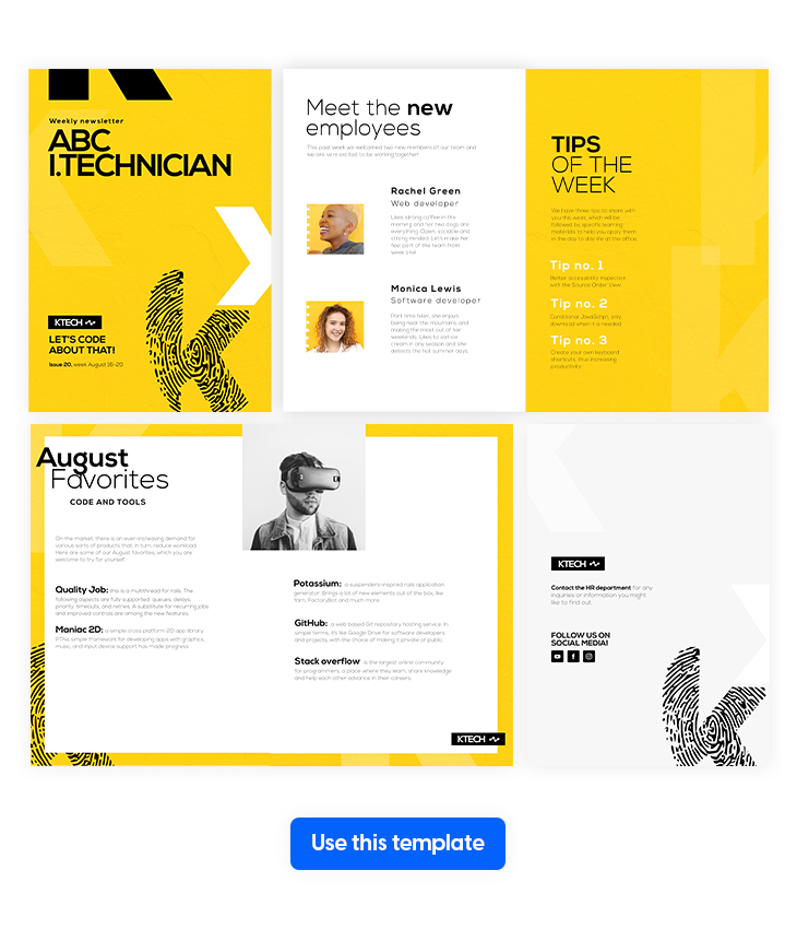 35+ Company Newsletter Templates for Employee Engagement