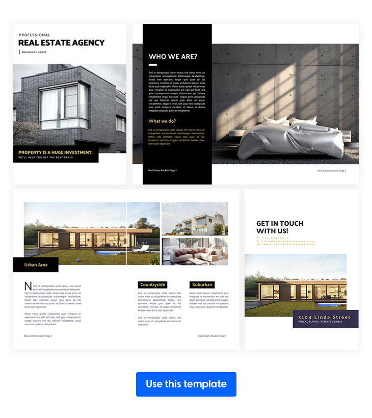 Real estate brochure template ideas to showcase your properties